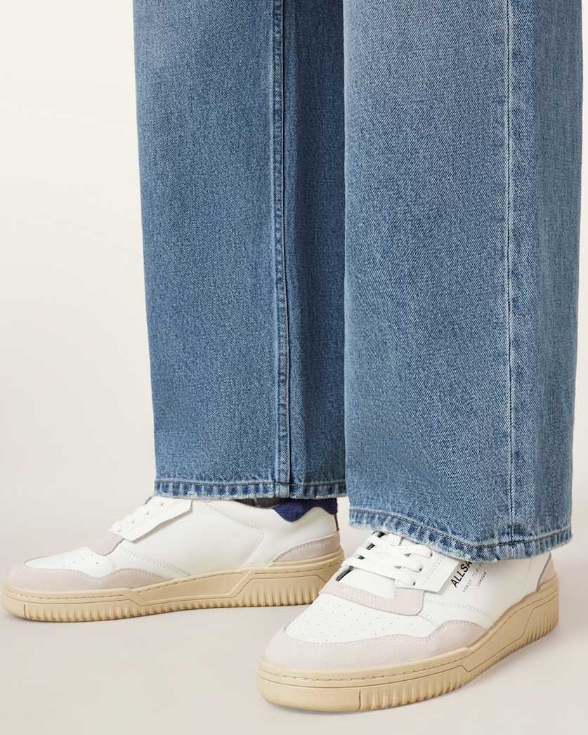 Regan Low Top Trainers White/Blue | ALLSAINTS Canada
